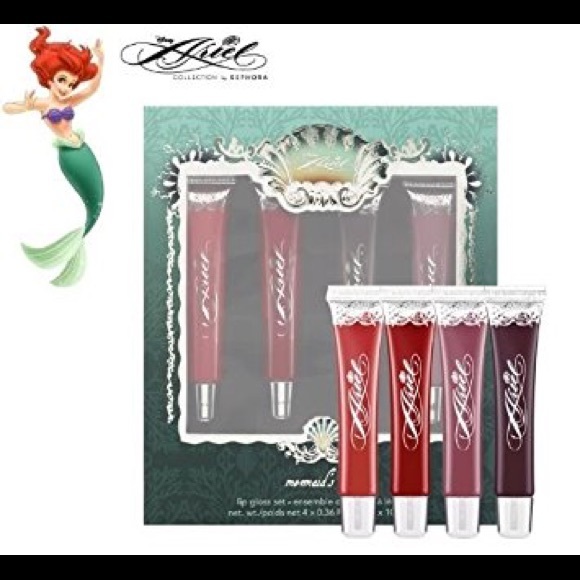 Sephora | Makeup | Sephora Disney Ariel Lip Gloss Set Of Four | Poshmark